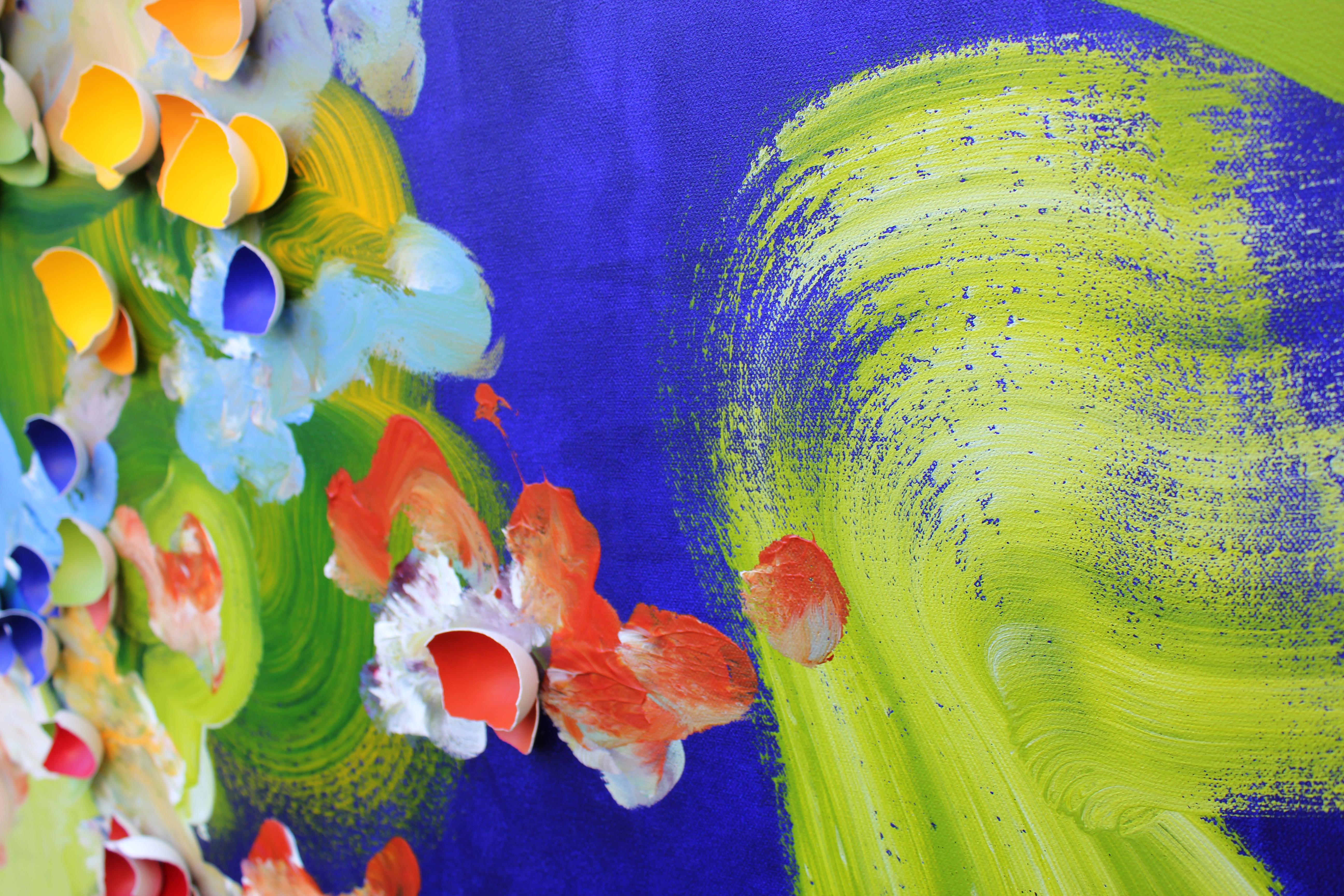 Journey by Larisa Safaryan Acrylic paint and eggshells on canvas For ...