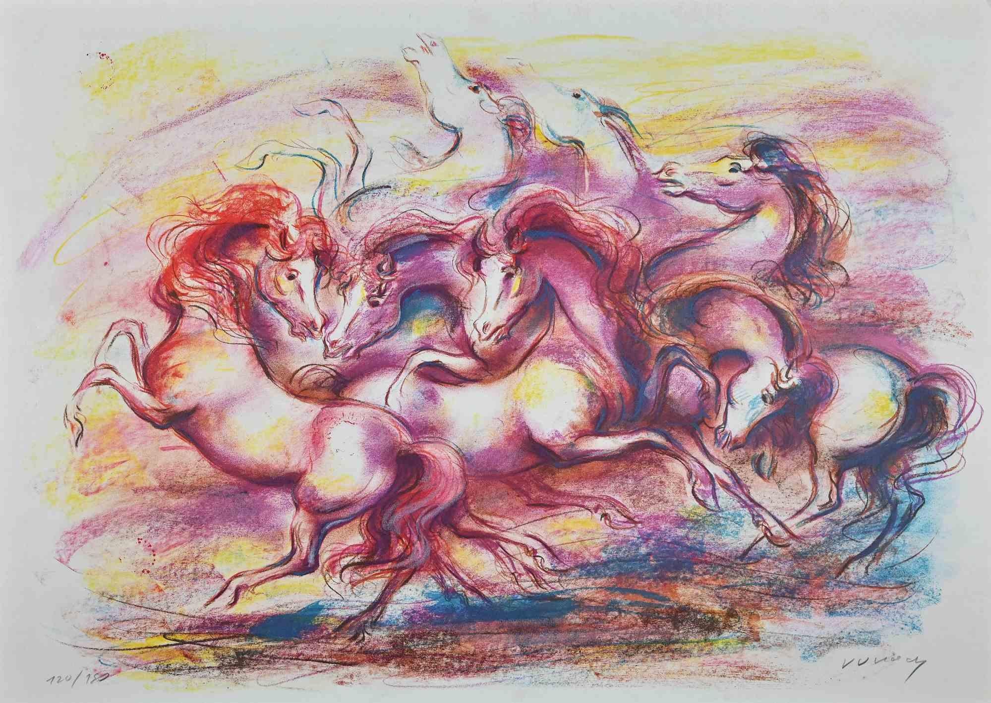 Jovan Vulic - Berber Woman - Original Lithograph by Jovan Vulic - 1988 ...