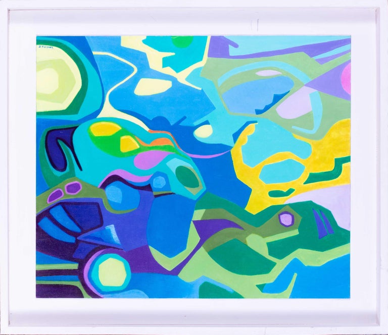 Joyce Turner - British, 20th Century artist Joyce Turner 'Blue Green ...