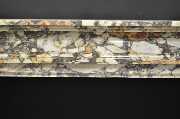 Joyful Breche Louis XVI Fireplace Mantel in Breche Marble, Free ...
