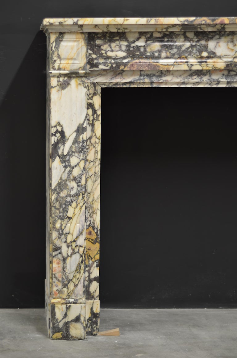 Joyful Breche Louis XVI Fireplace Mantel in Breche Marble, Free ...