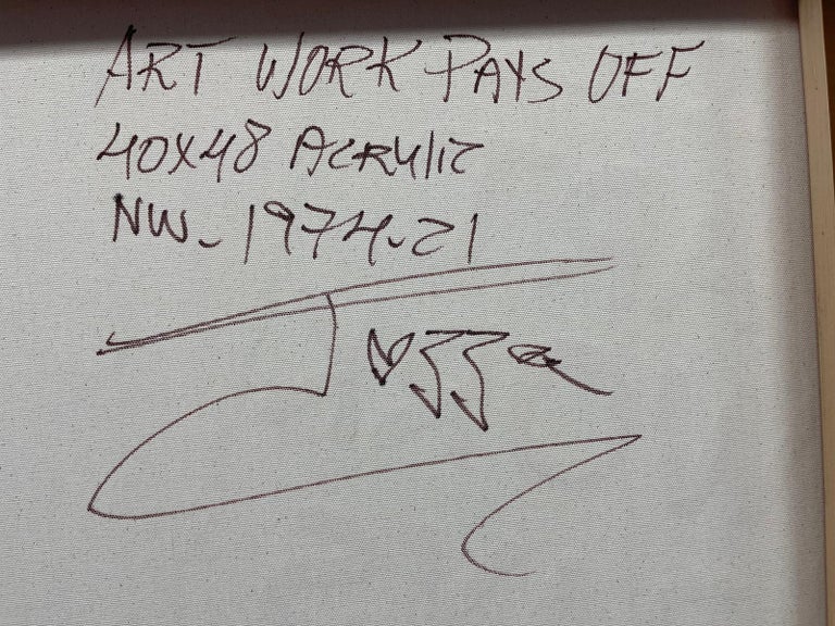 Jozza - Jozza ** Art Work Pays Off ** Original Acrylic For Sale at 1stDibs