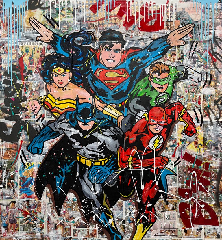 Jozza - Jozza ** Heros friends forever ** Original Acrylic For Sale at ...