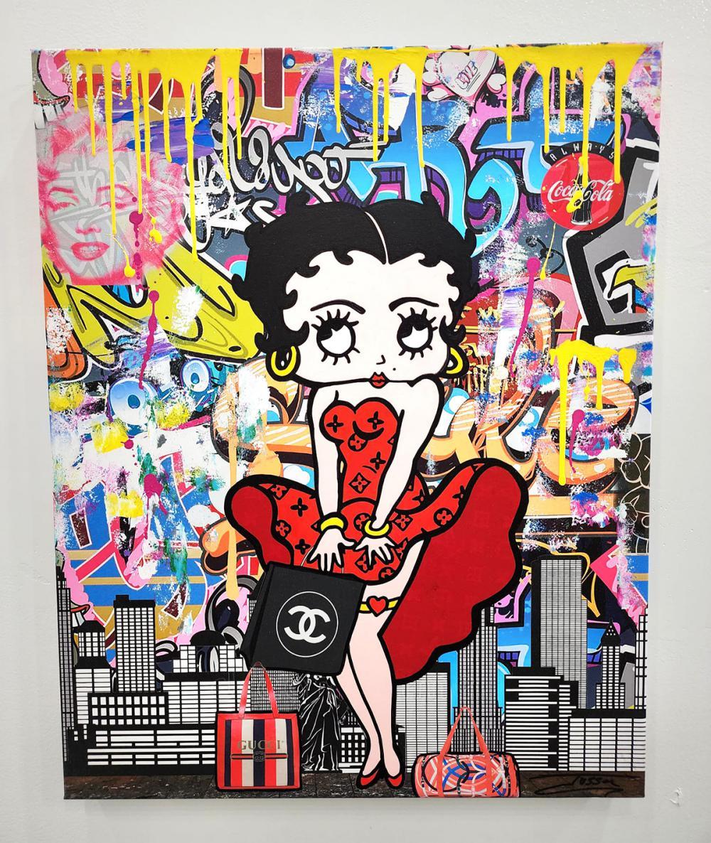 Jozza - JOZZA 'ABOUT GLAMOUR - 2023' ORIGINAL ACRYLIC ON CANVAS 30X24 ...