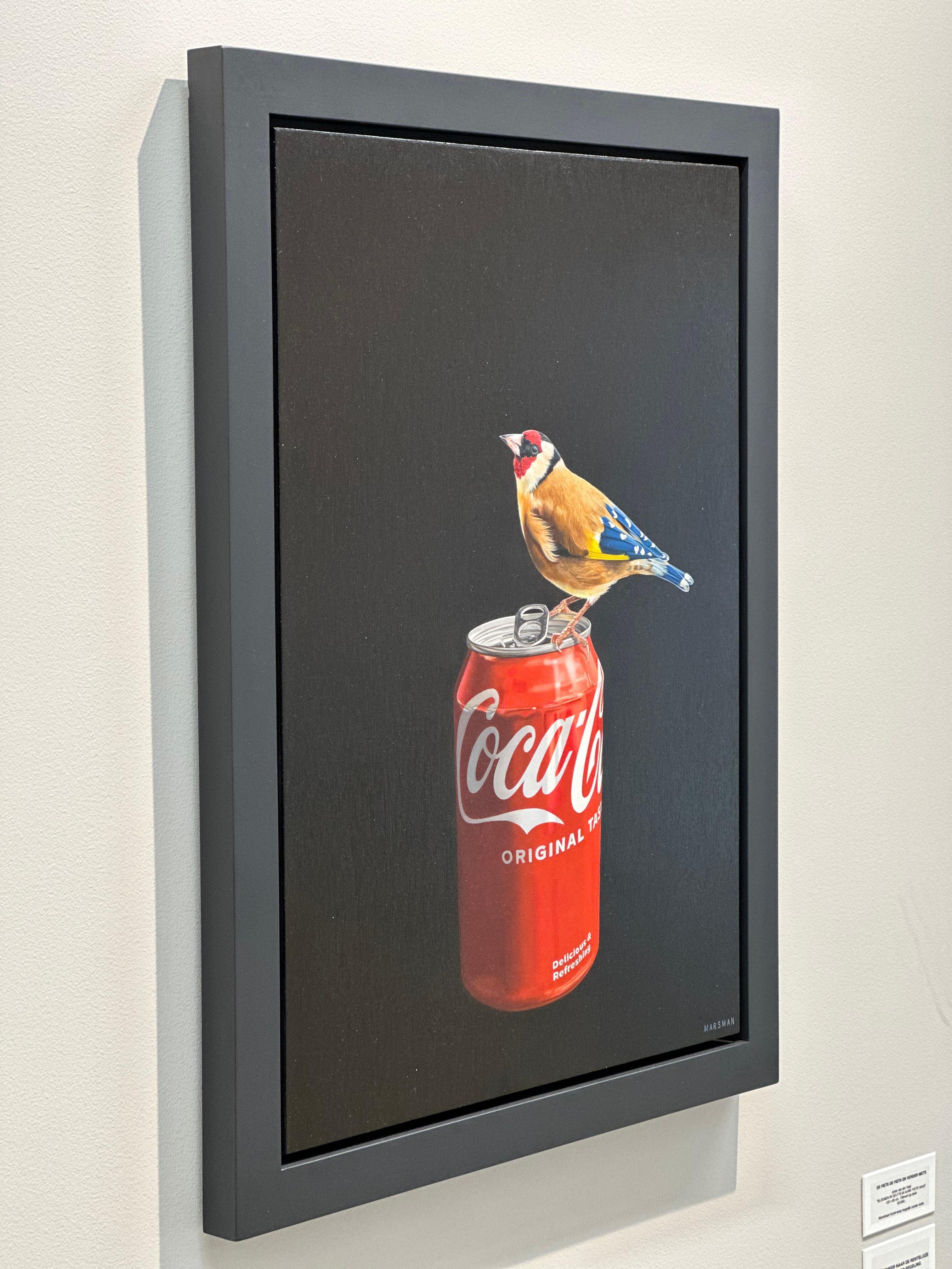 JP Marsman - Putter on Coke Can- 21st Century Contemporary painting of ...