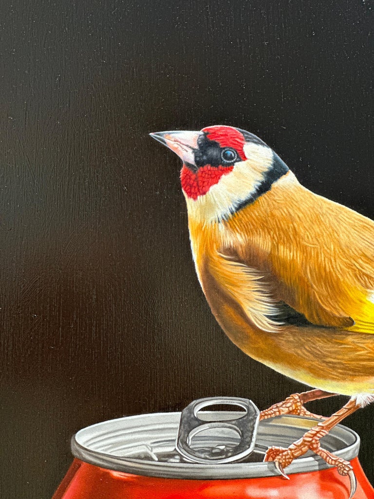 JP Marsman - Putter on Coke Can- 21st Century Contemporary painting of ...