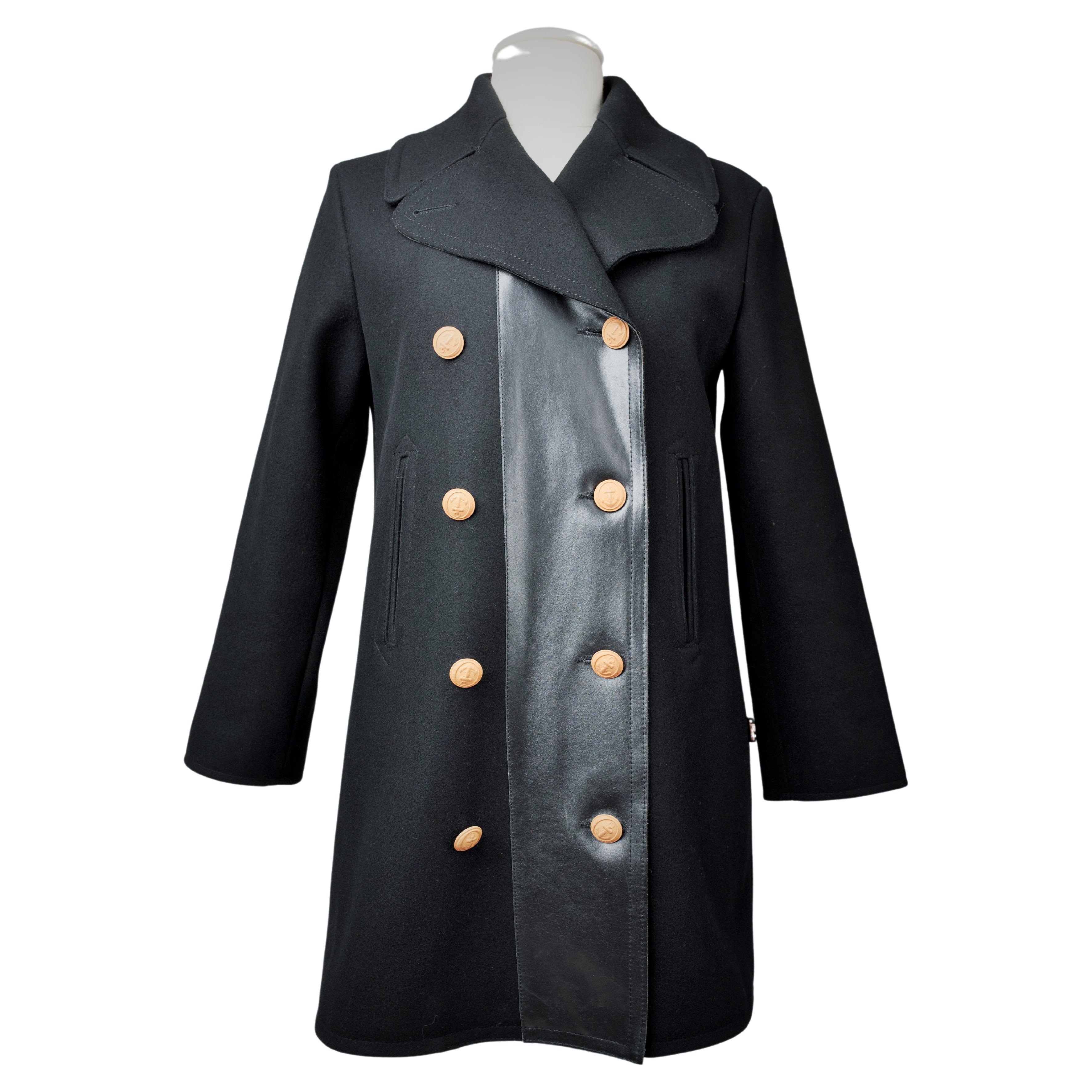 Jean Paul Gaultier Iconic Black Denim Jacket For Sale at 1stDibs | jean ...