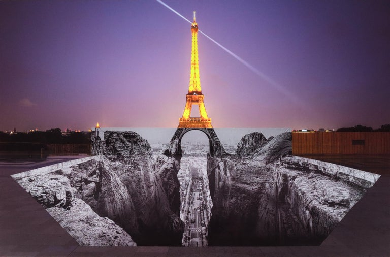 JR (aka Jean René) - Trompe l'oeil, Les Falaises du Trocadéro, 2021 -JR ...