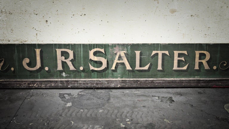 J.R.Salter Shop Sign For Sale at 1stDibs