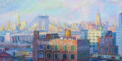 Juan del Pozo - Soho, New York landscape oil painting at 1stDibs