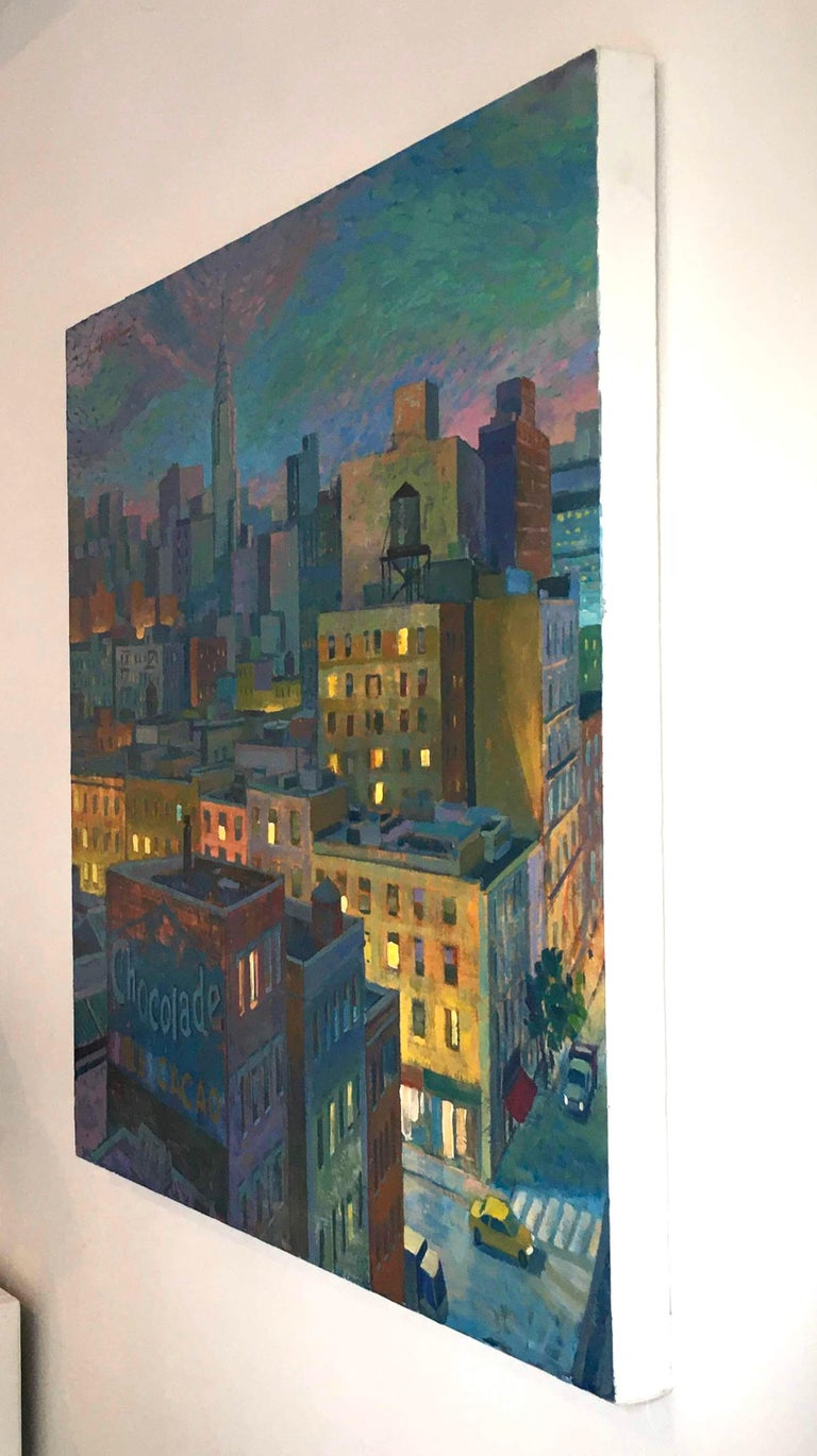 Juan del Pozo - Rooftop Nights - New York original city landscape ...