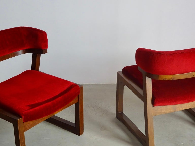 Juan Gamboa Spanish Low Chairs, 1964 For Sale at 1stDibs
