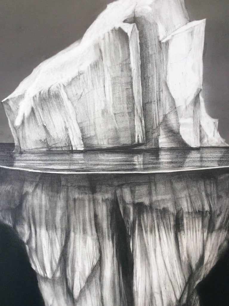 Juan Garcia-Nunez - Iceberg #5 (Victorian -esque oval graphite Drawing ...