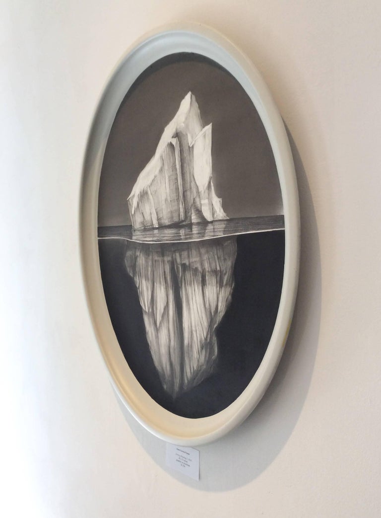 Juan Garcia-Nunez - Iceberg #5 (Victorian -esque oval graphite Drawing ...