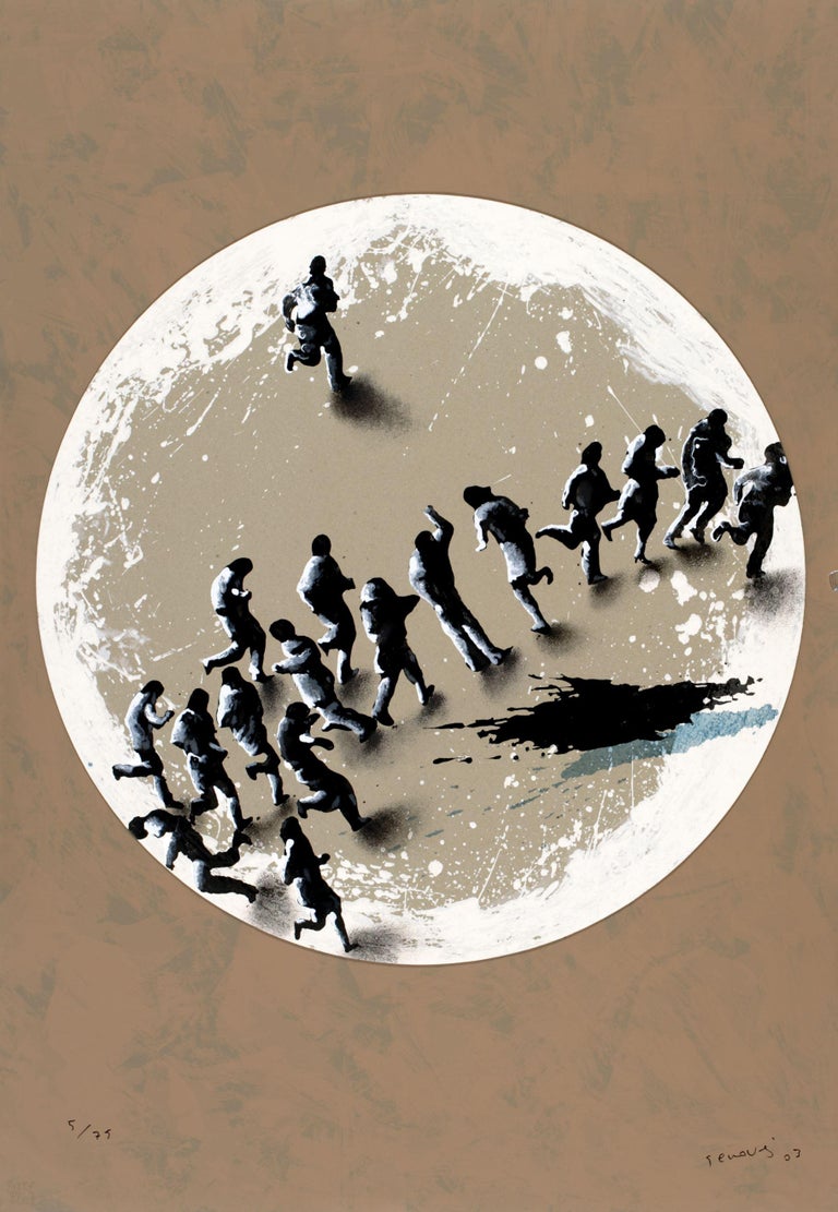 Juan Genoves - Juan Genoves Spanish Artist Original Hand Signed ...