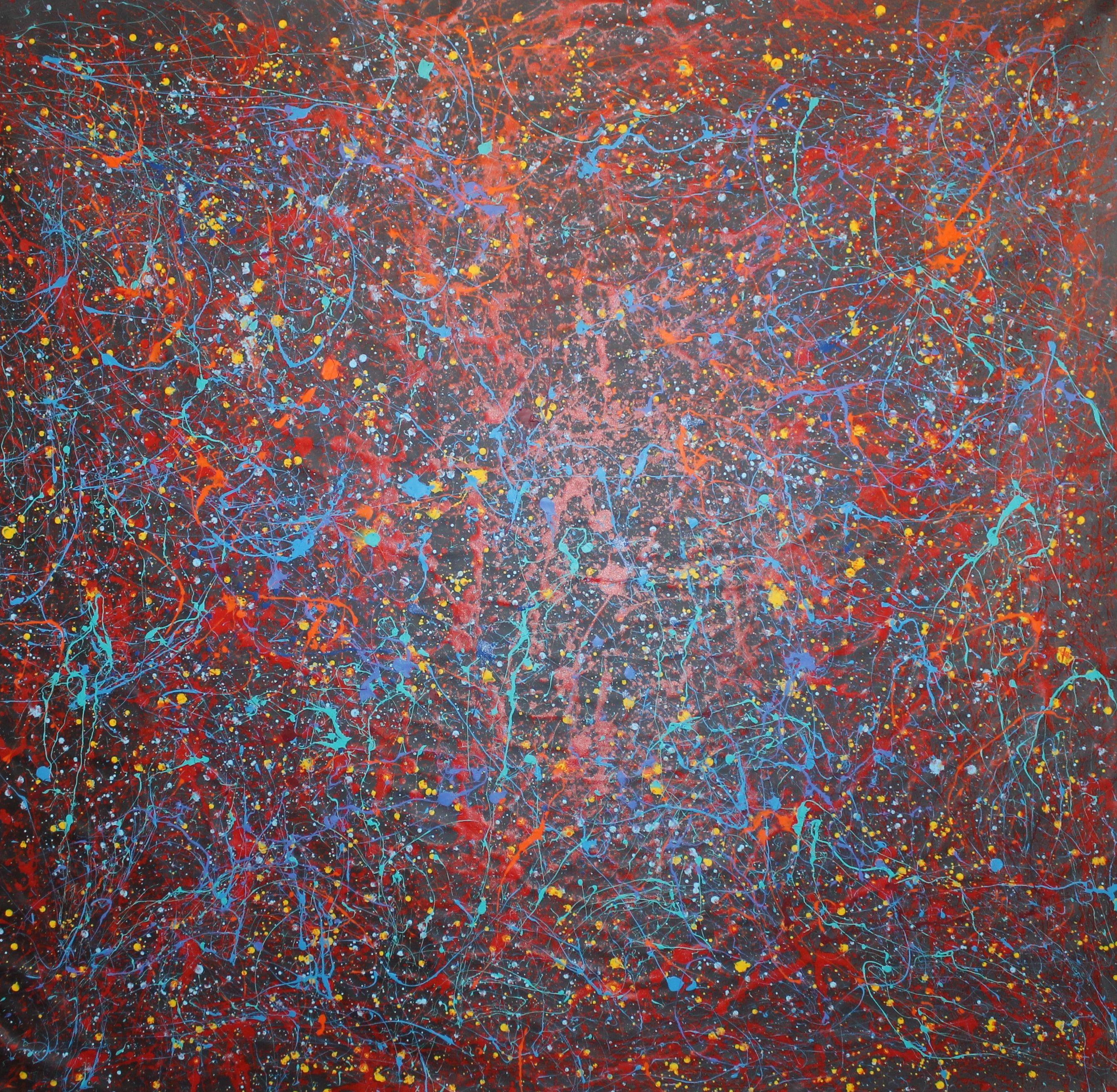 Juan Jose Garay - Buttherfly - Tribute Jackson Pollock, Painting ...