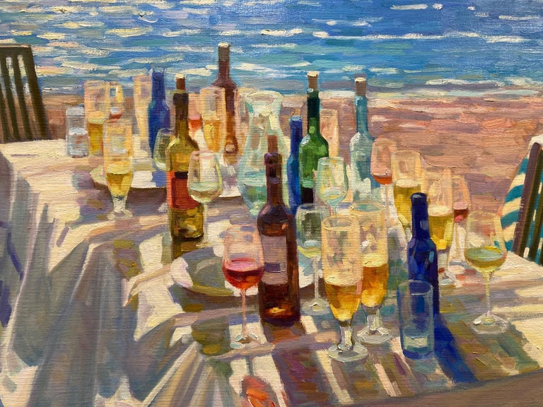 Juane Xue - Flikkerende Zee Oil Painting on Canvas Flickering Sea Table ...