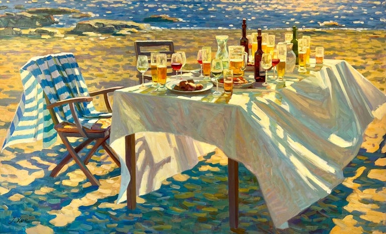 Juane Xue - Grenzeloos Zeelicht Endless Sea Light Oil Painting on Canvas In Stock For Sale at ...