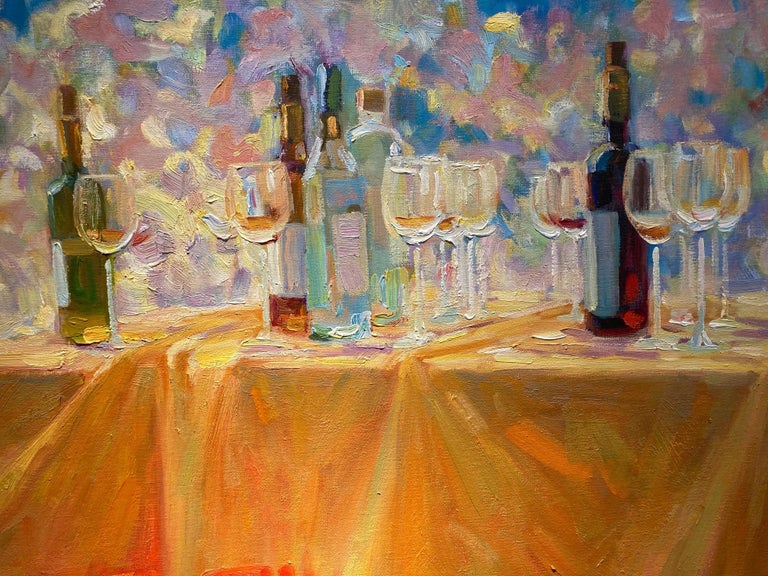 Juane Xue - Oranje Tafel Orange Table Oil Painting Still Life Table Light In Stock For Sale at ...