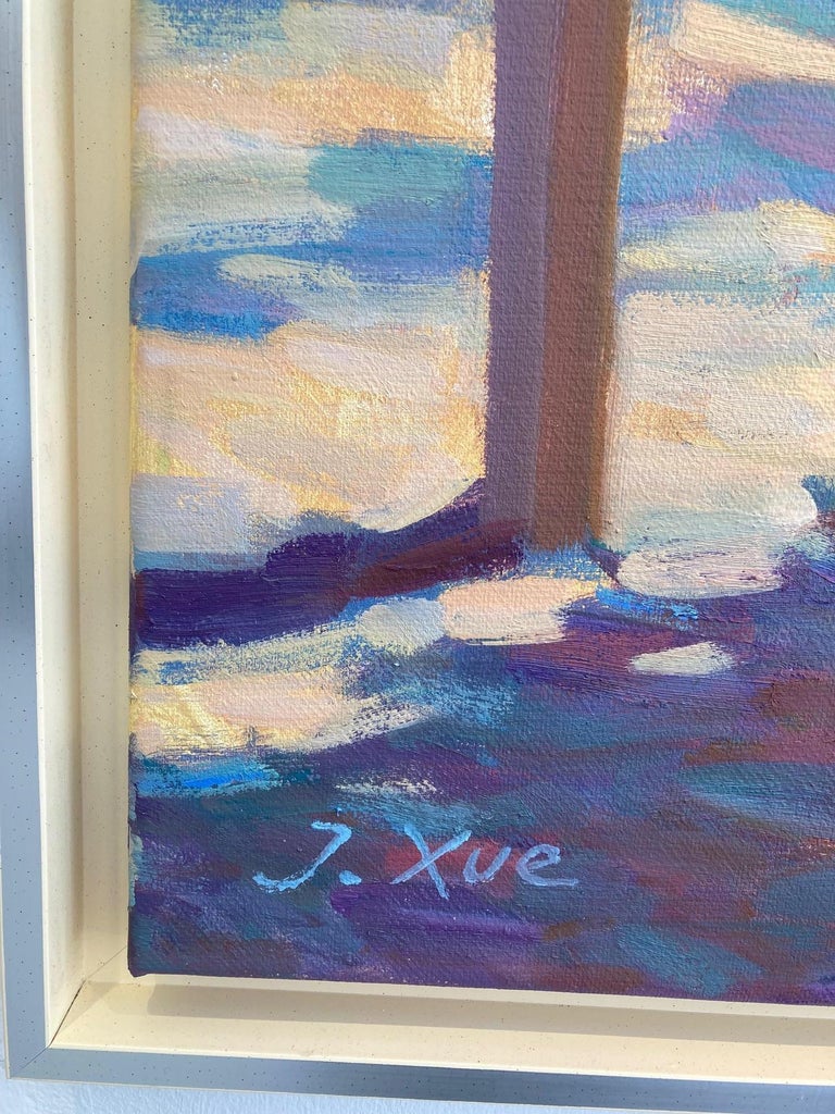 Juane Xue - Zeelicht Sea Light Oil on Canvas Painting Table Feast Wine Party Beach In Stock at ...