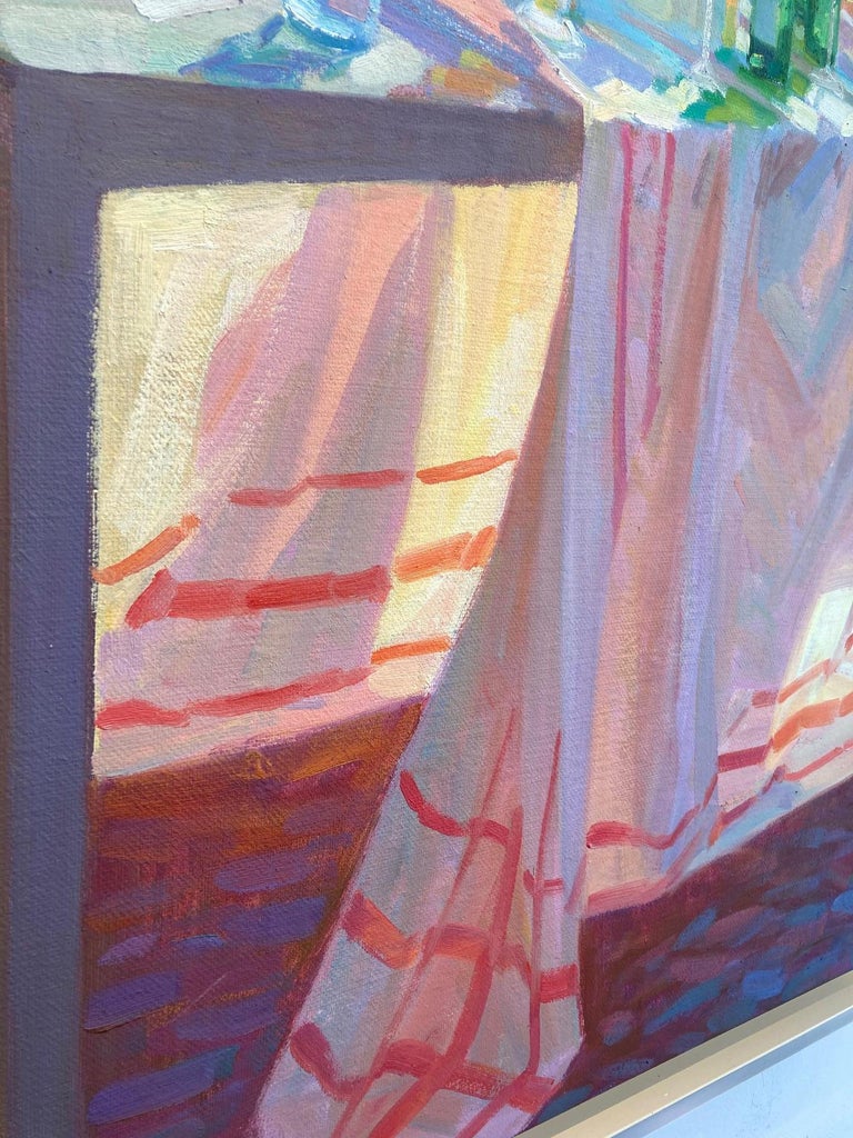 Juane Xue - Zeelicht Sea Light Oil on Canvas Painting Table Feast Wine Party Beach In Stock at ...