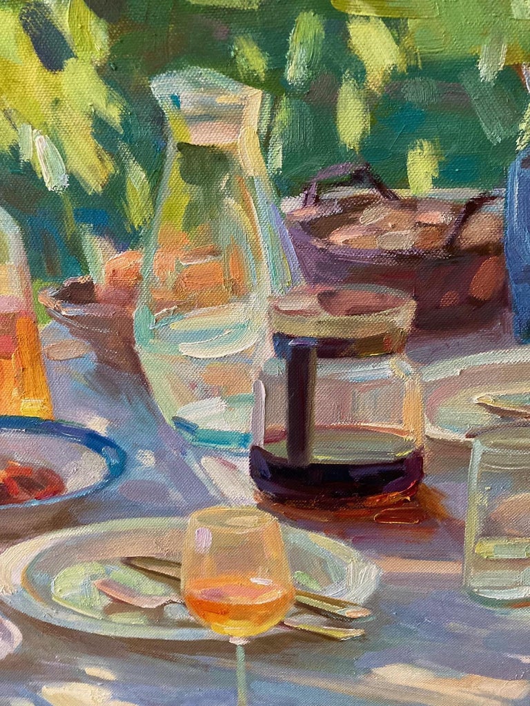 Juane Xue - Zomer Summer Oil Painting on Canvas Impressionism Table ...