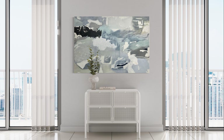 Juanita Bellavance - Hovering the troposphere, blue, abstract ...