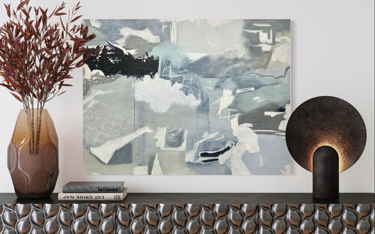 Juanita Bellavance - Hovering the troposphere, blue, abstract ...
