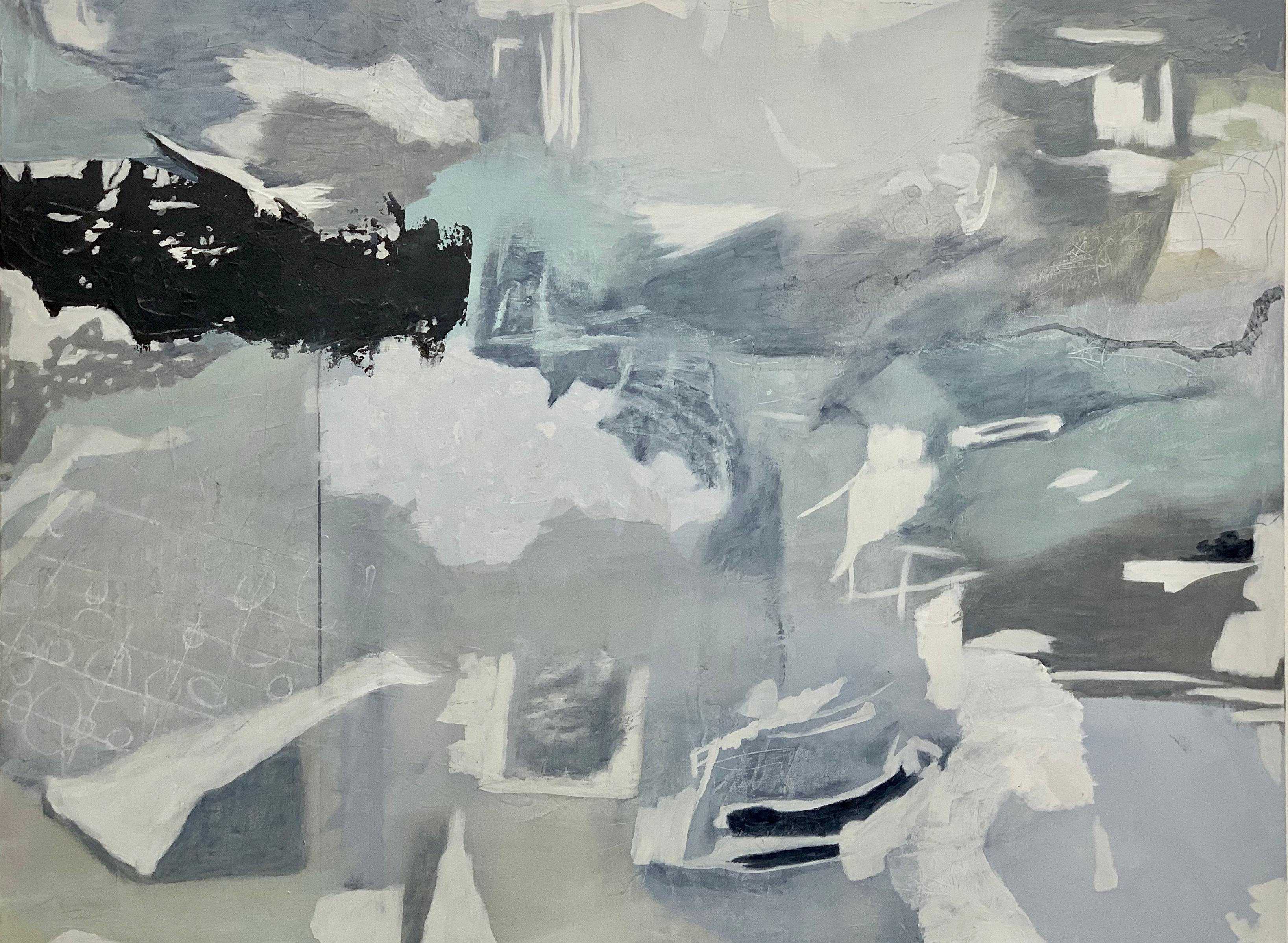 Juanita Bellavance - Hovering the troposphere, blue, abstract ...