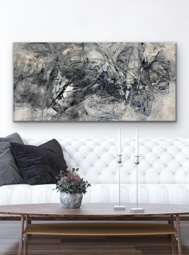 Juanita Bellavance - Legendary 6, abstract expressionism, black and ...