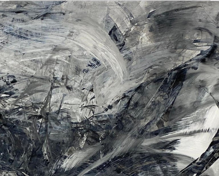 Juanita Bellavance - Legendary 6, abstract expressionism, black and ...