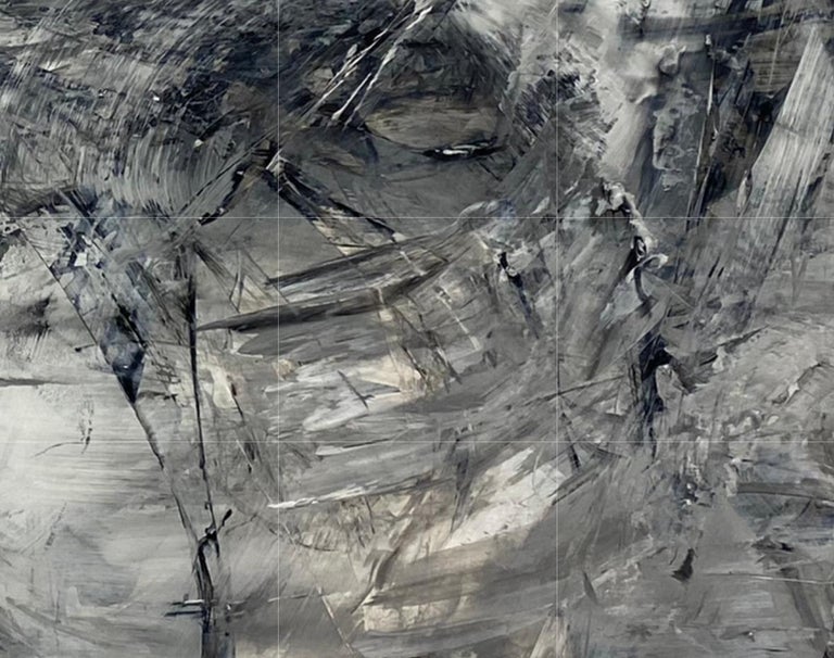 Juanita Bellavance - Legendary 6, abstract expressionism, black and ...