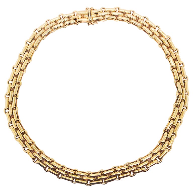 Jubilee Link Chain in 14 Karat Yellow Gold, Custom Vintage Jubilee Link ...