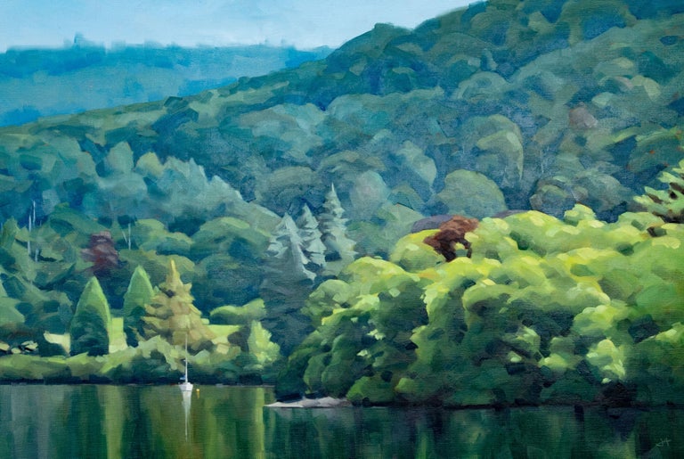 Judd Mercer - "Emerald Anchor," Oil painting For Sale at 1stDibs