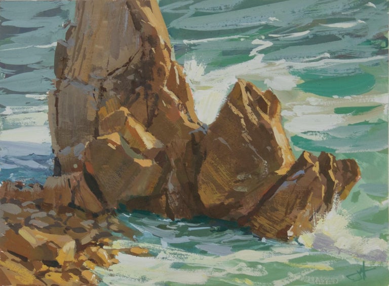 Judd Mercer - "Inspiration Point," Gouache painting For Sale at 1stDibs