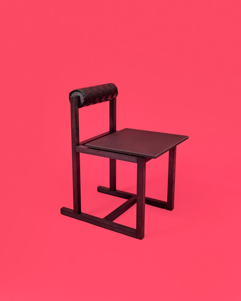 Judd-Nelson Modern Handcrafted Chair in Ebonized Eastern Ash Wood For ...
