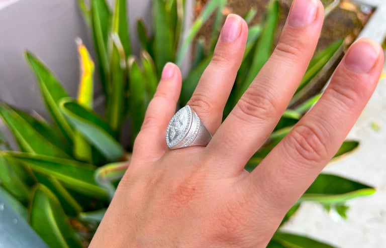 Jude Frances Diamond Ring 0.60 Carats Total 18K Gold For Sale at 1stDibs