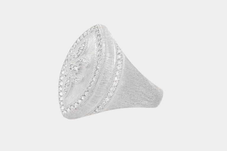 Jude Frances Diamond Ring 0.60 Carats Total 18K Gold For Sale at 1stDibs