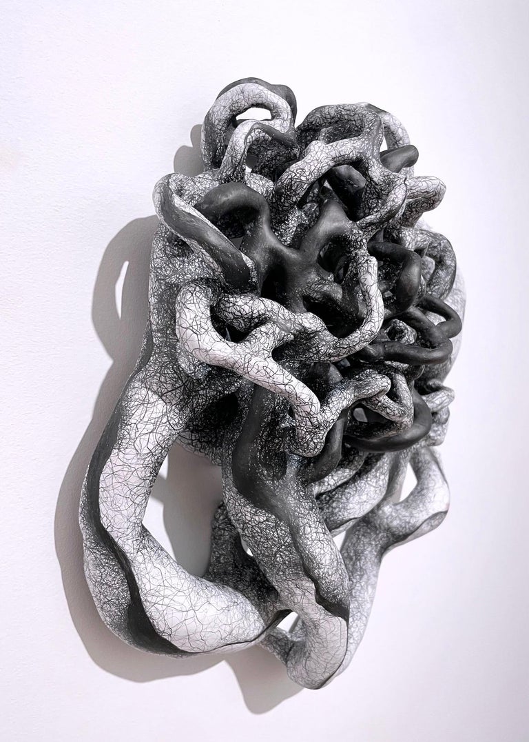 Judi Tavill - Abstract, Black and White Wall Sculpture: 'Cutla' For ...