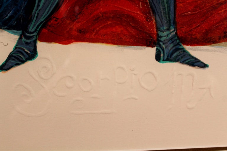 Judith Bledsoe Scorpio Zodiac Signed Contemporary Lithograph 205/250 ...