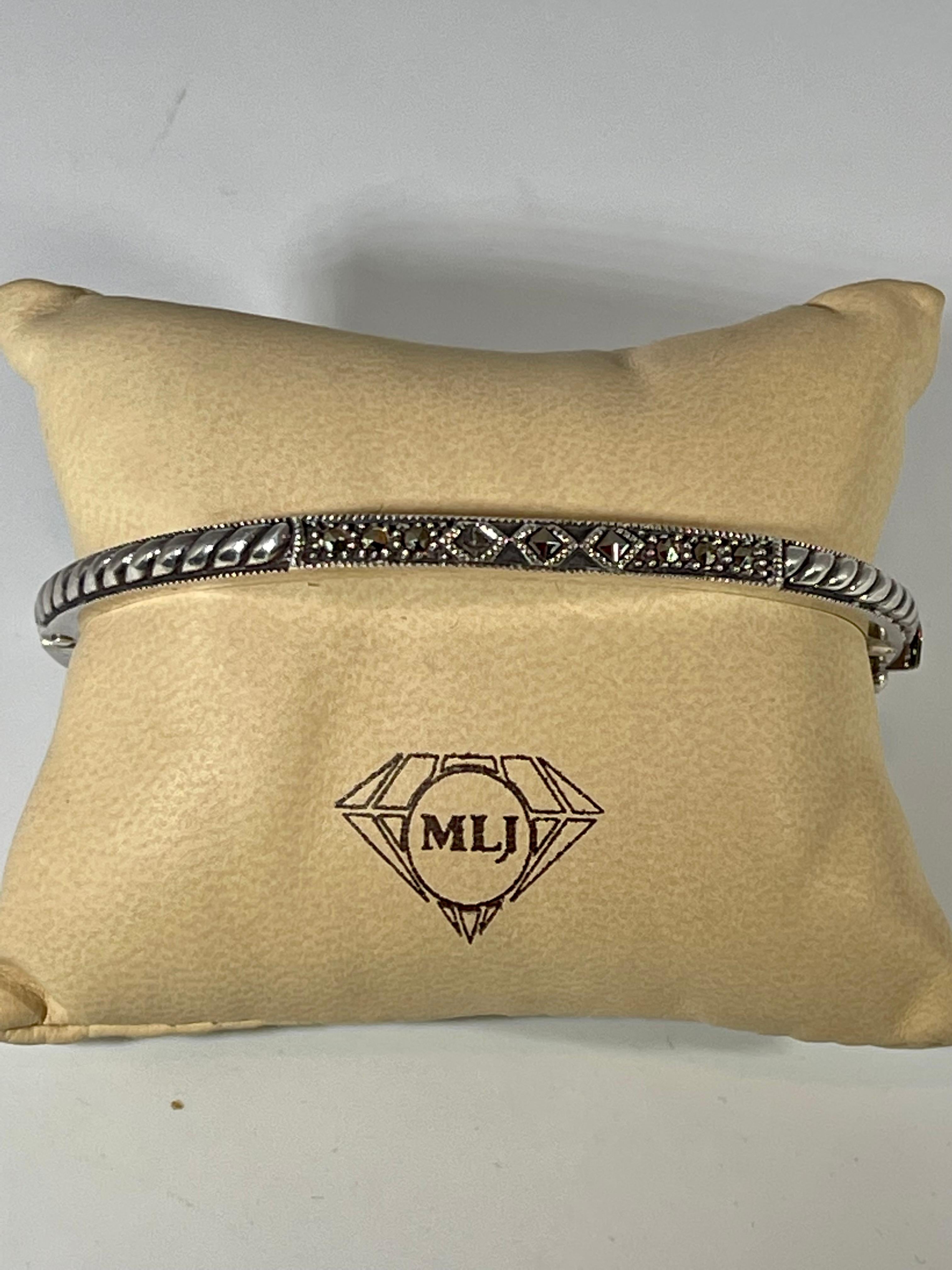 Judith Jack Bangle Timeless Elegance Sterling Silver 19 gm at 1stDibs