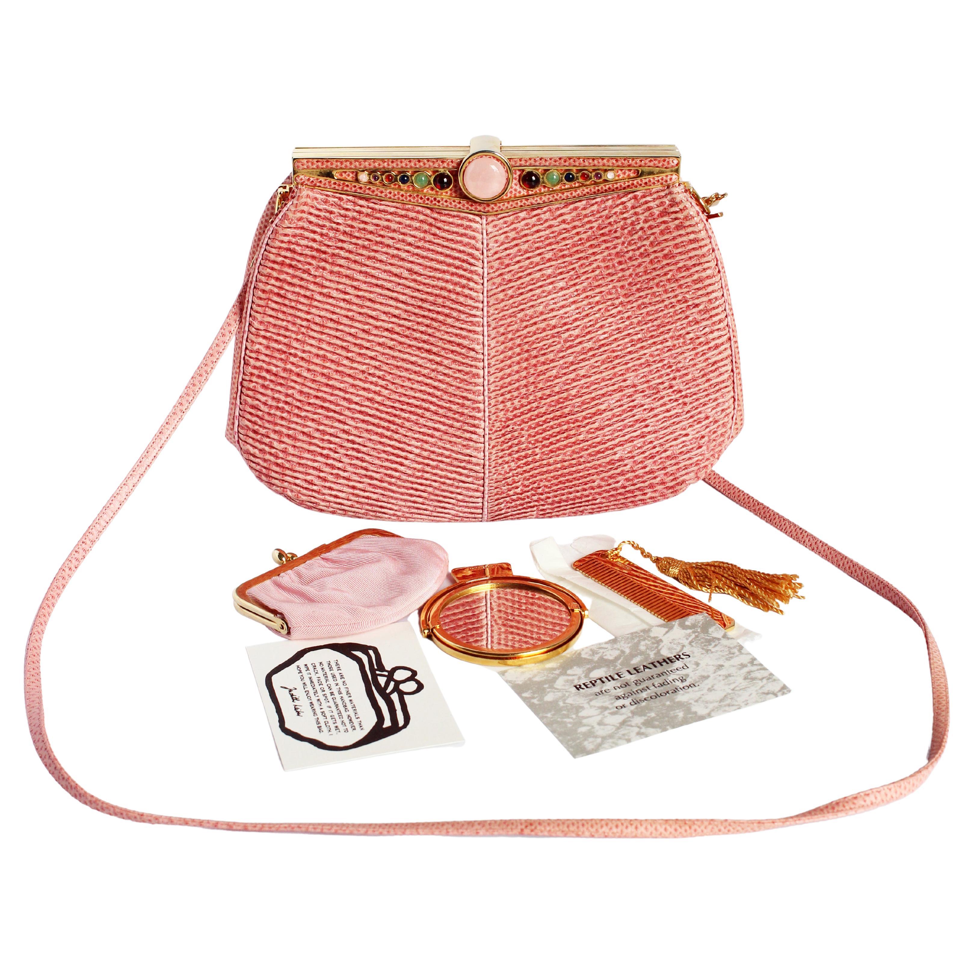 Iconic Judith Leiber Sleeping Cat Jeweled Crystal Minaudière Clutch Bag ...