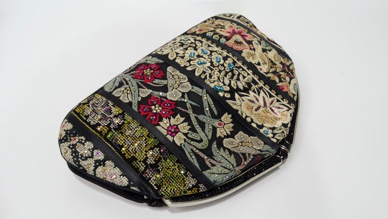 Judith Leiber Floral Patchwork Bag For Sale at 1stDibs