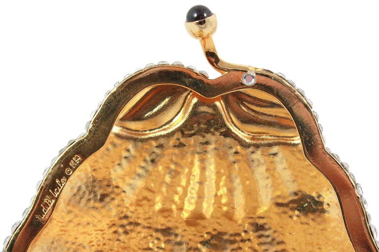 Judith Leiber Gold Rhinestone Coin Purse at 1stDibs