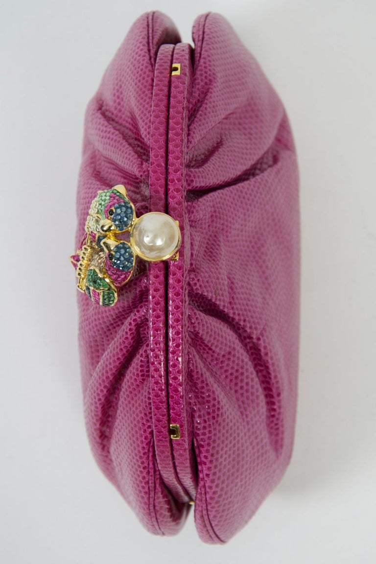 Judith Leiber Pink Parrot Clutch at 1stDibs