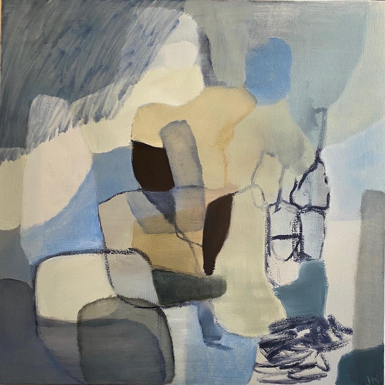 Judith North - Deja Vu #7 Cliff Path, Abstract Landscape Painting ...