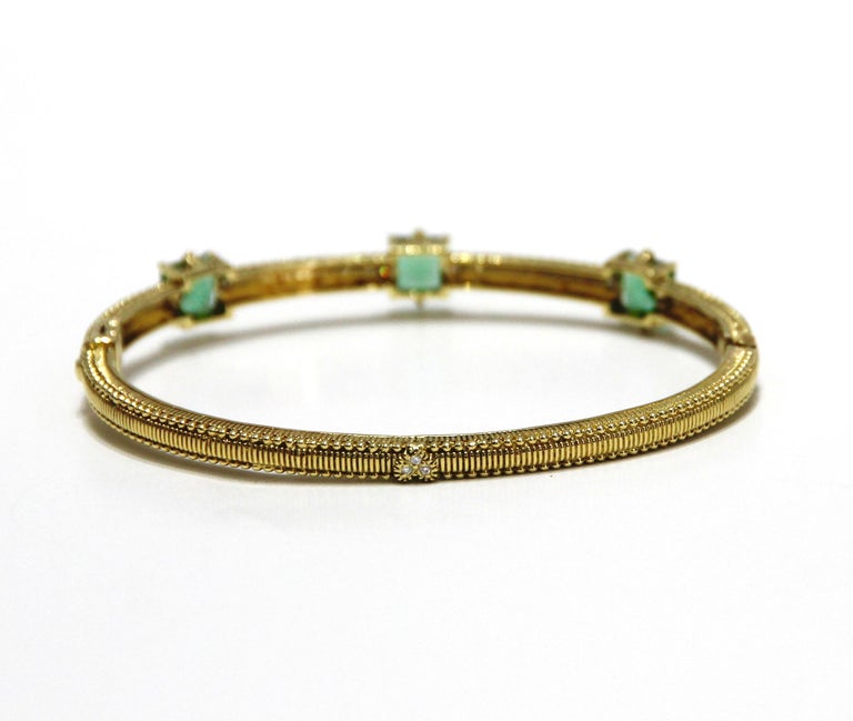 Judith Ripka 18K Yellow Gold Gold Bracelet For Sale at 1stDibs