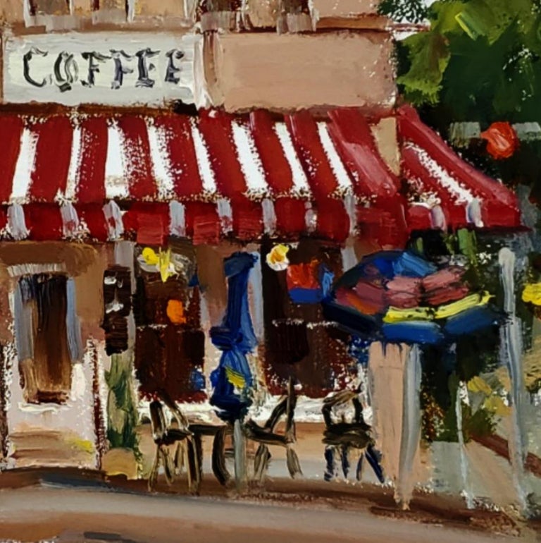 Judy Crowe - Coffee Anyone ? oil painting , TX Hill Country ...