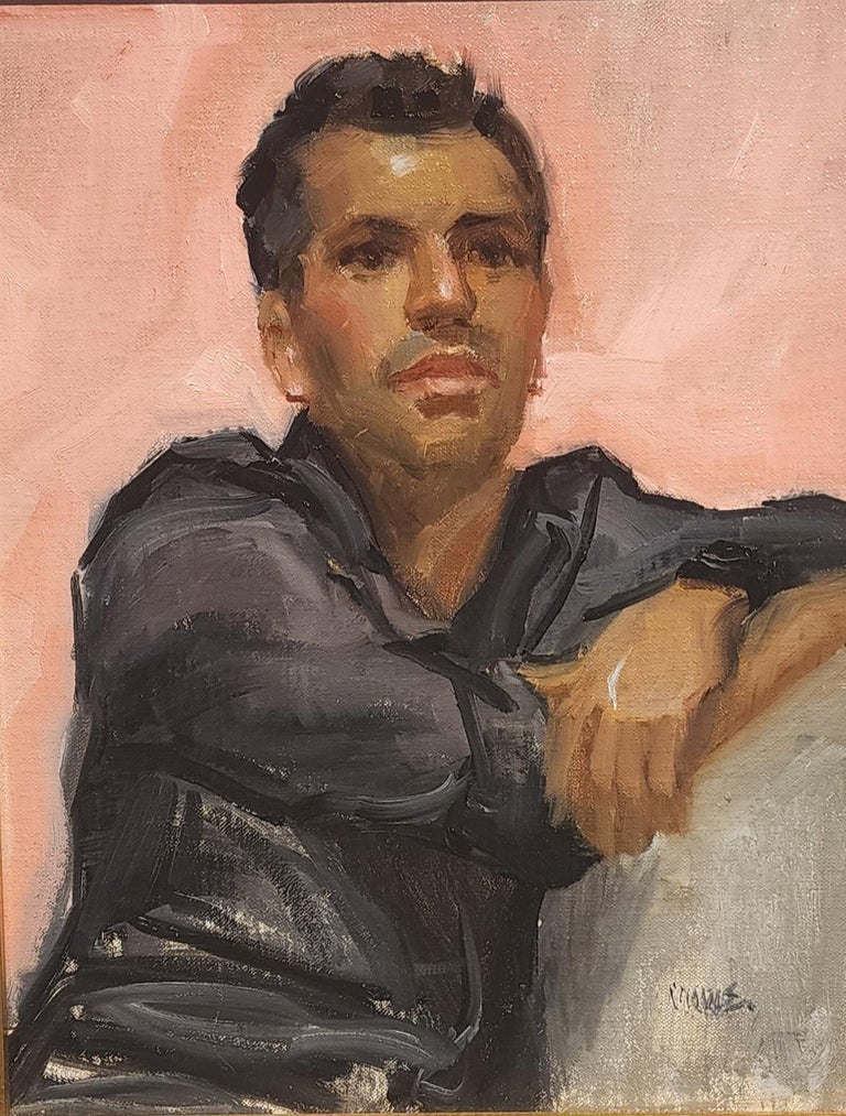 Judy Crowe - Mario, Oil on Linen/Panel, Impressionism, Oil Painters of ...