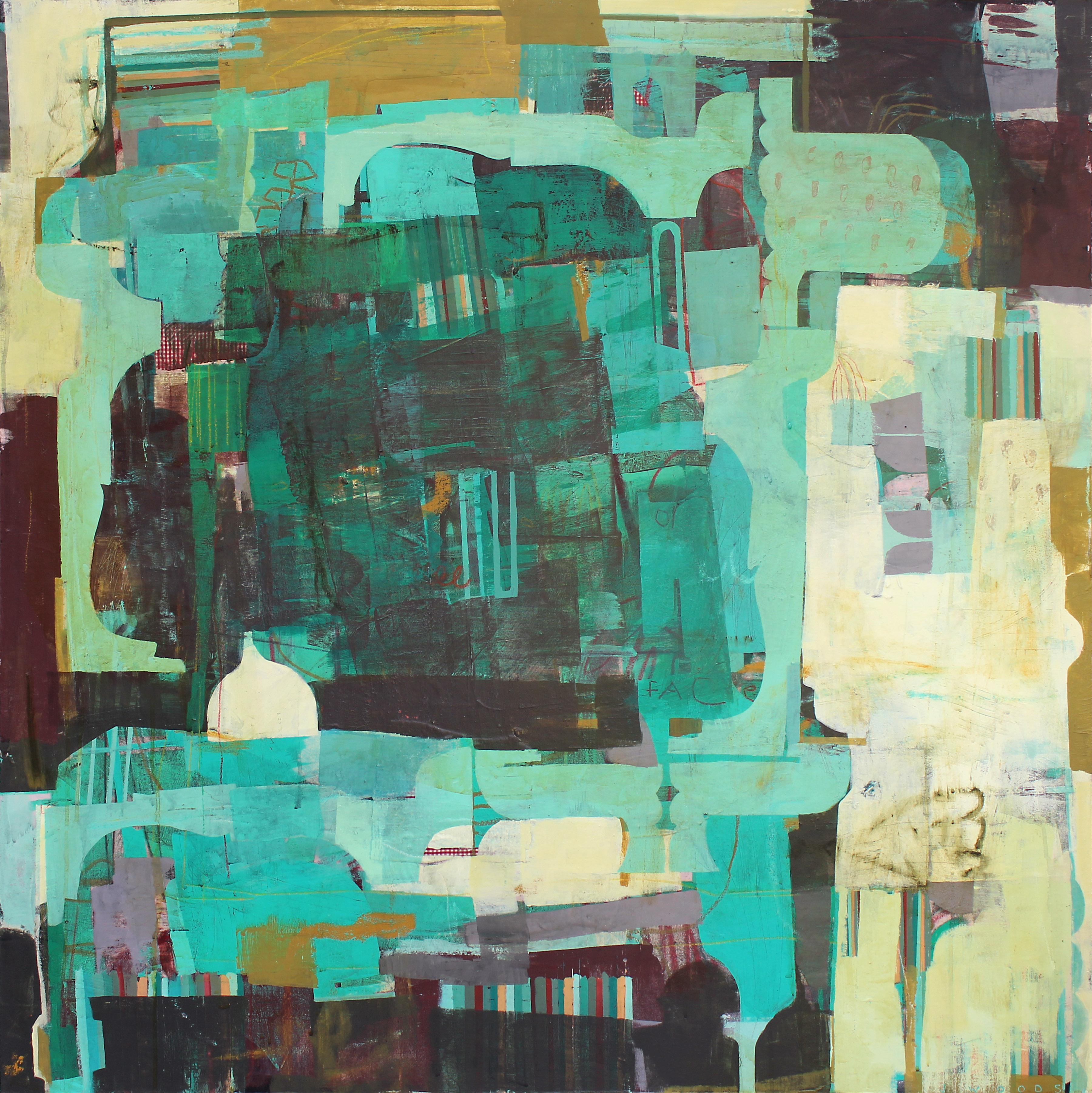 Judy Woods - Sweet Treat - abstract expressionism mixed media art ...